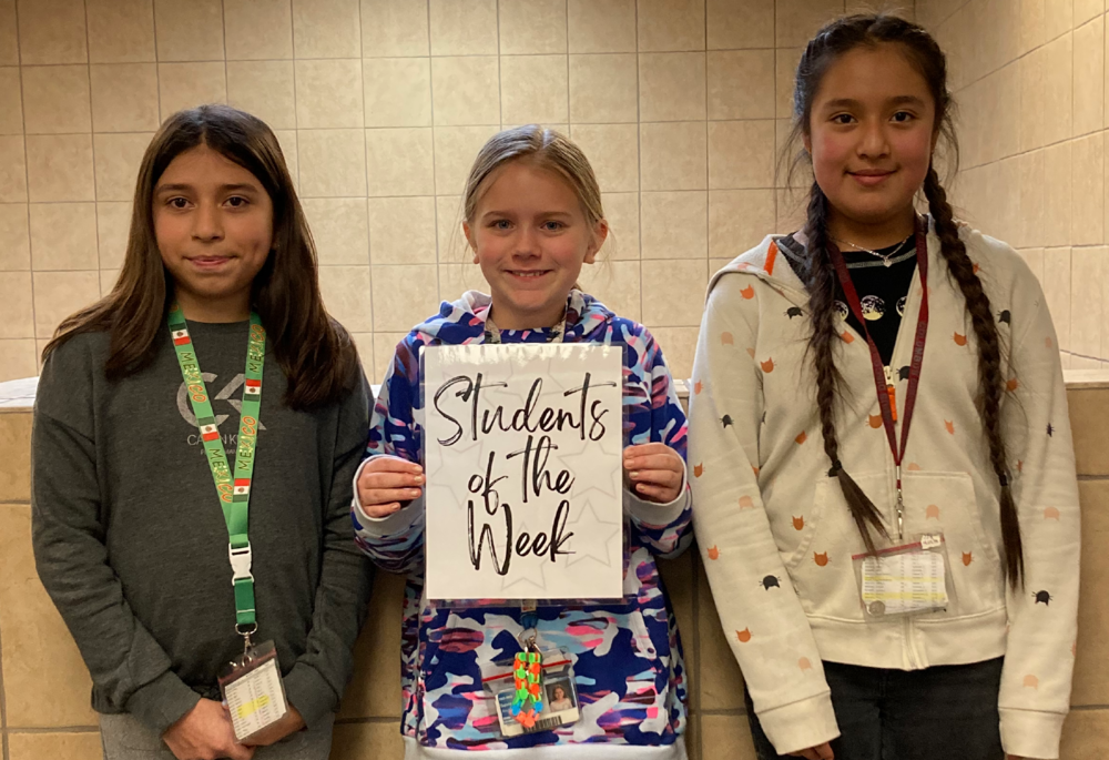 5th Grade Students of the Week | Columbus Middle School