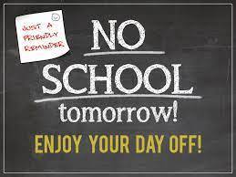 Reminder No School On December 10, 2021 | North Park Elementary School